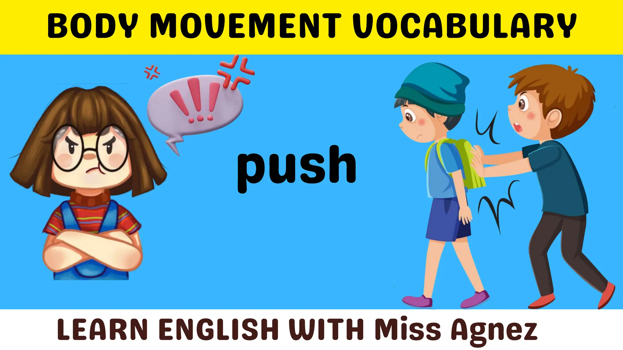 Learn Body Movement Vocabulary with Pictures and Sentences | Fun ...