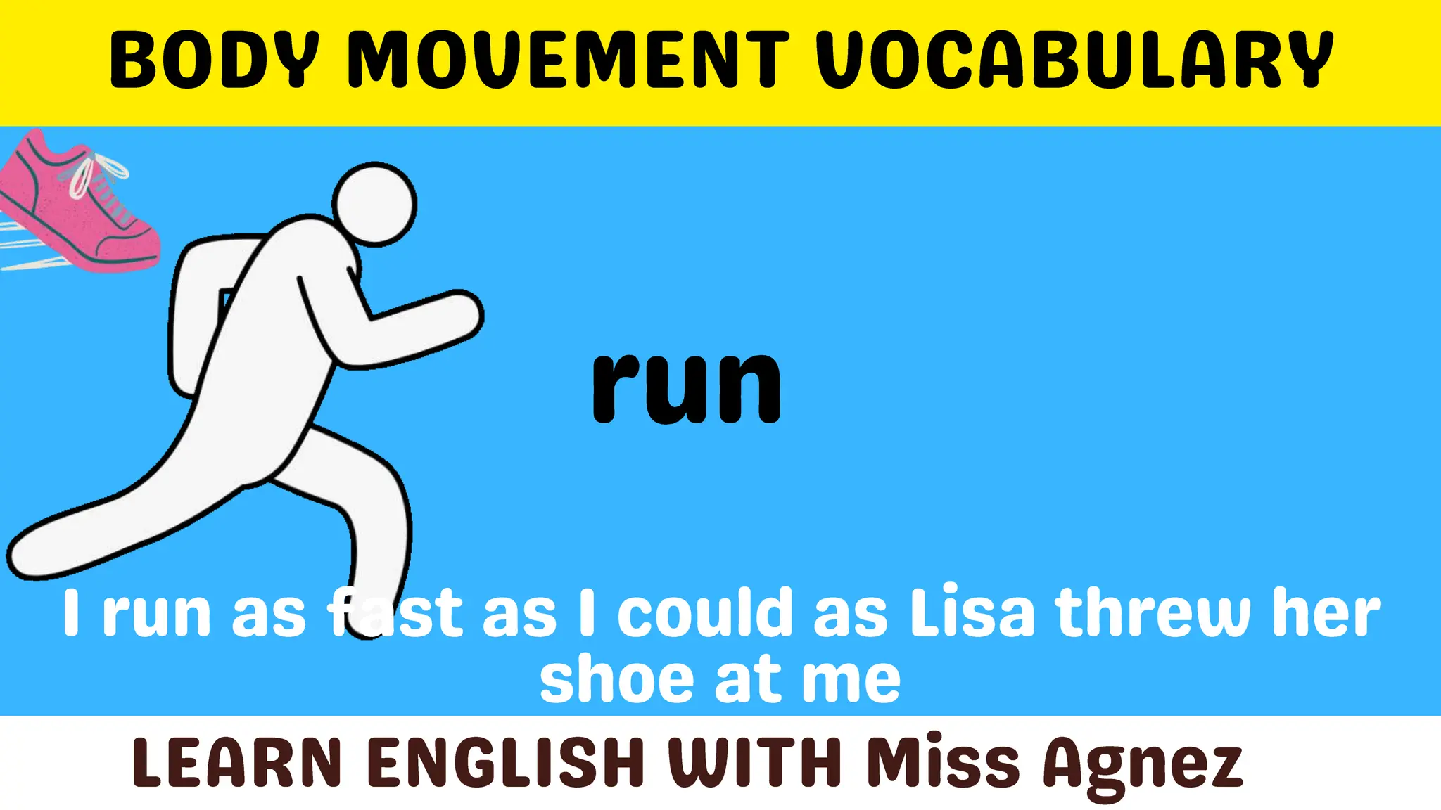 Learn Body Movement Vocabulary with Pictures and Sentences | Fun ...