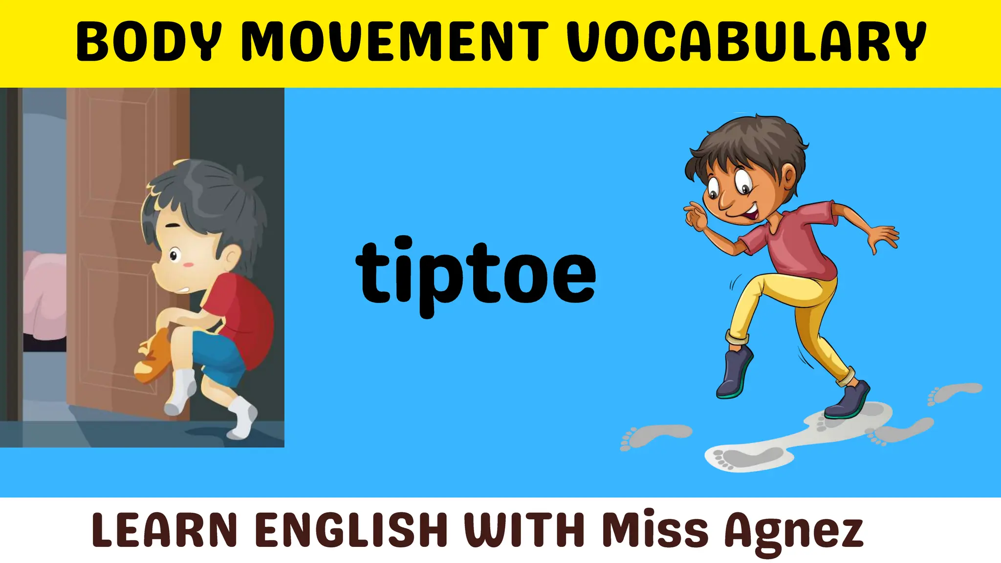 Learn Body Movement Vocabulary with Pictures and Sentences | Fun ...