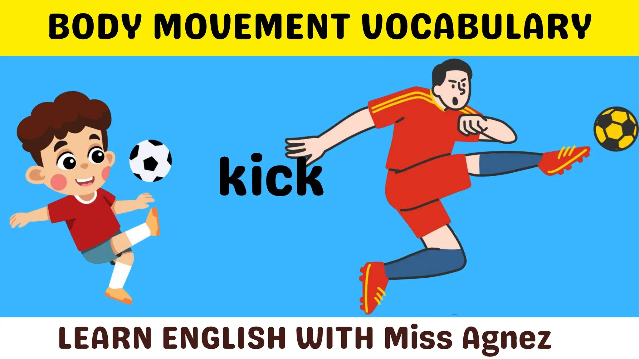 Learn Body Movement Vocabulary with Pictures and Sentences | Fun ...