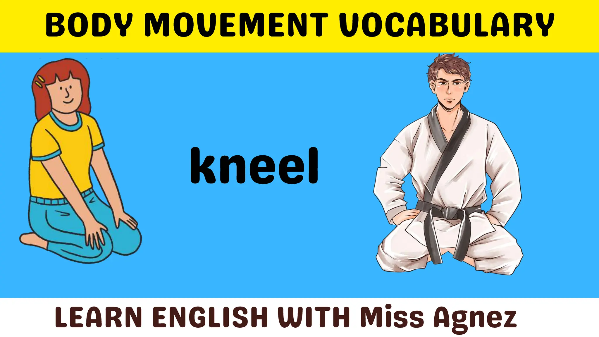 Learn Body Movement Vocabulary with Pictures and Sentences | Fun ...