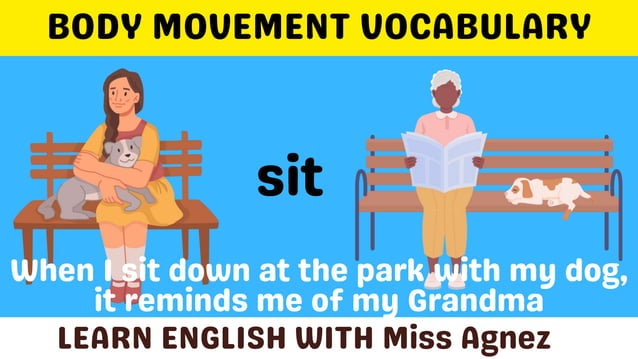 Learn Body Movement Vocabulary with Pictures and Sentences | Fun ...