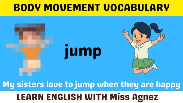 Learn Body Movement Vocabulary with Pictures and Sentences | Fun ...