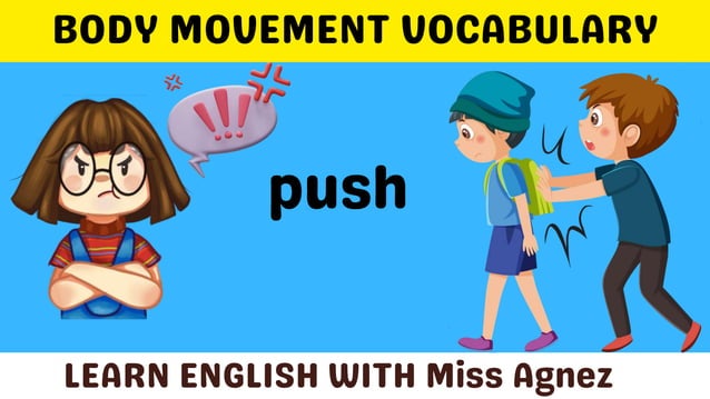 Learn Body Movement Vocabulary with Pictures and Sentences | Fun ...