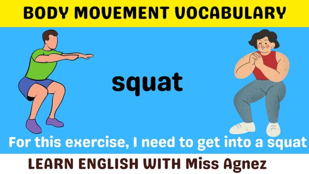 Learn Body Movement Vocabulary with Pictures and Sentences | Fun ...