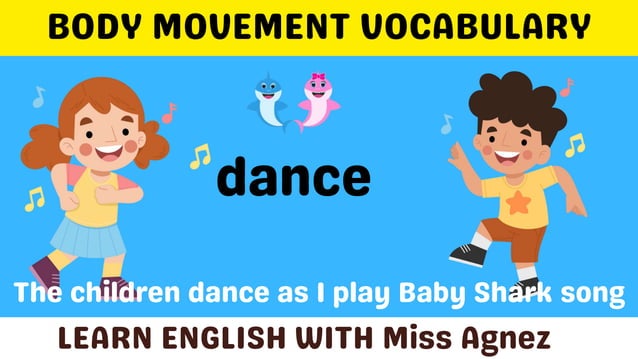 Learn Body Movement Vocabulary with Pictures and Sentences | Fun ...