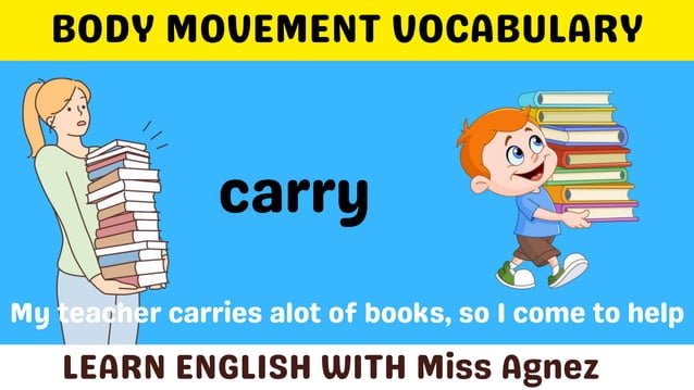 Learn Body Movement Vocabulary with Pictures and Sentences | Fun ...