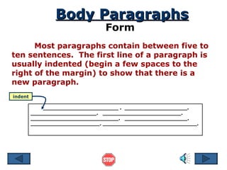 Body paragr | PPT