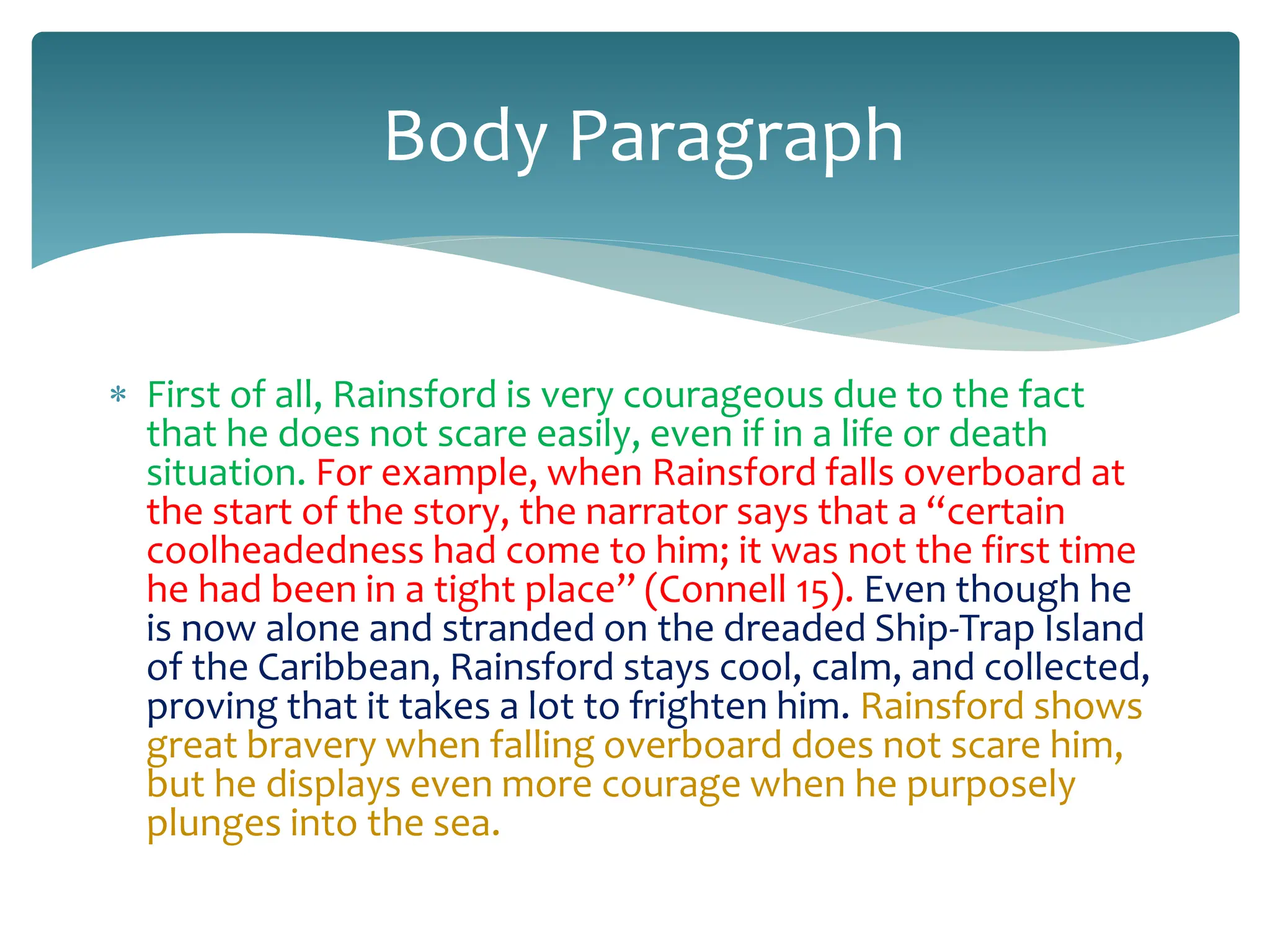 Body Paragraphs.ppt 11111111111111111111 | PPT | Books and Literature
