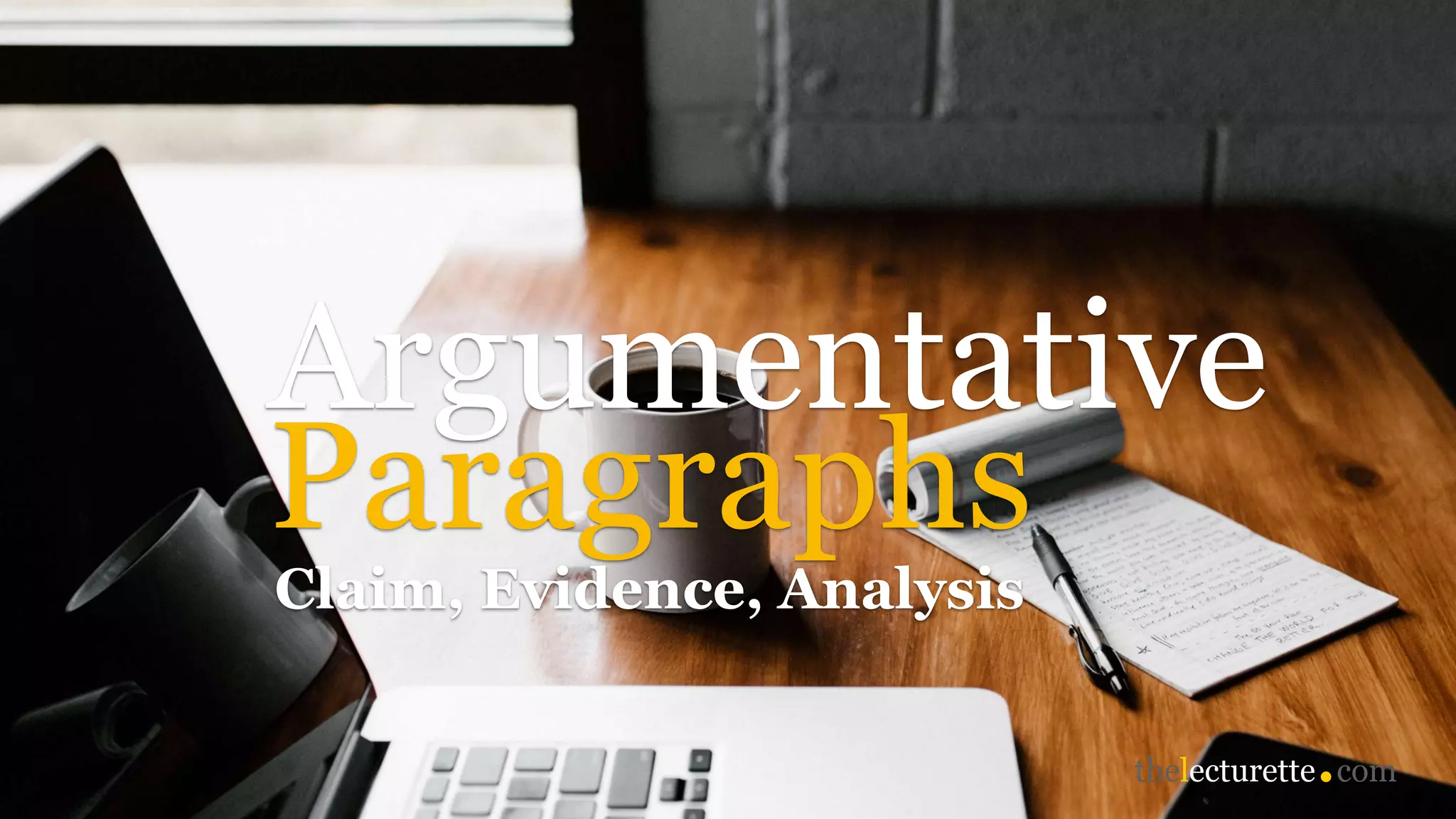 Body paragraphs (claim, evidence, analysis) | PPTX