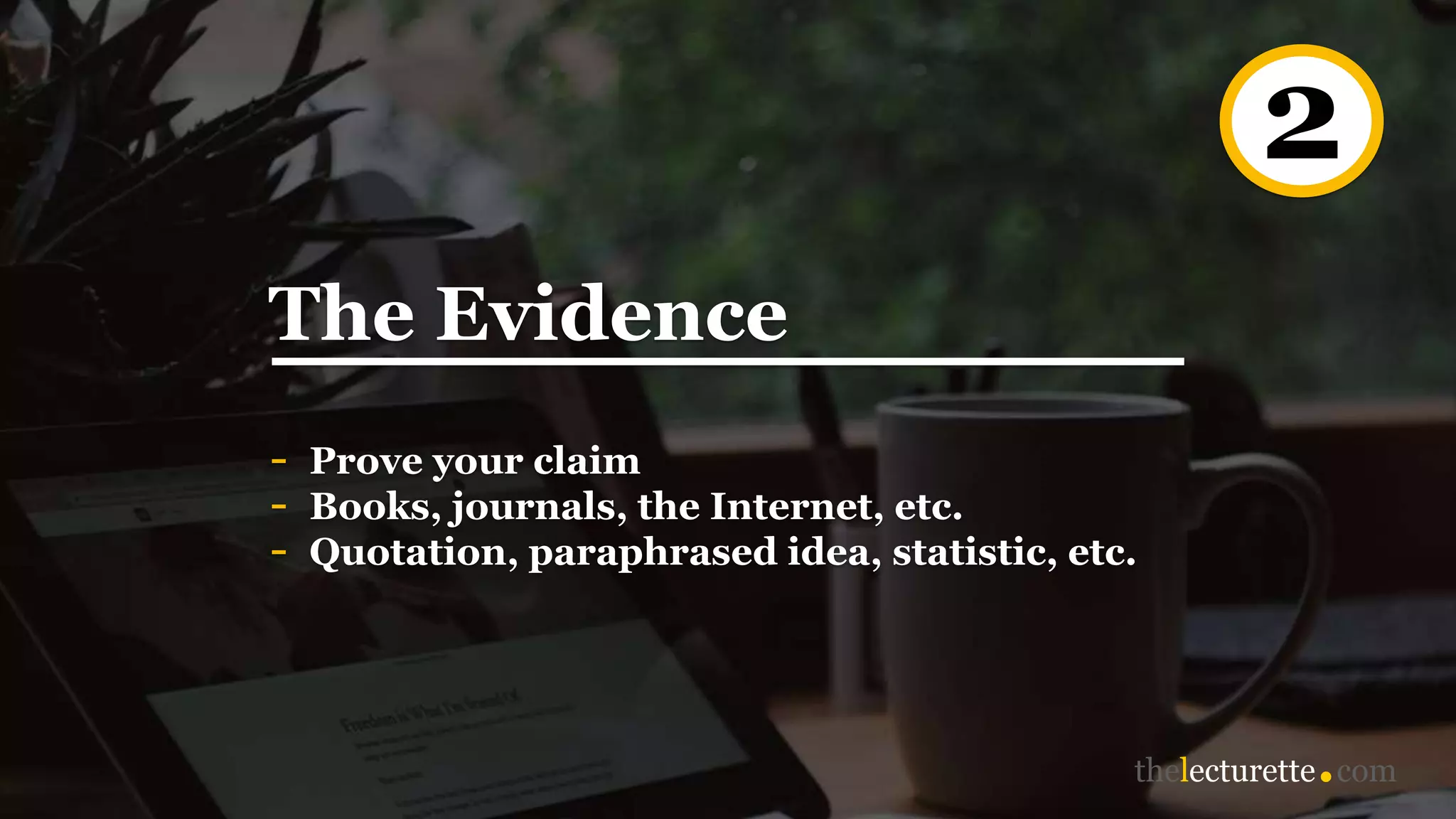 Body paragraphs (claim, evidence, analysis) | PPTX