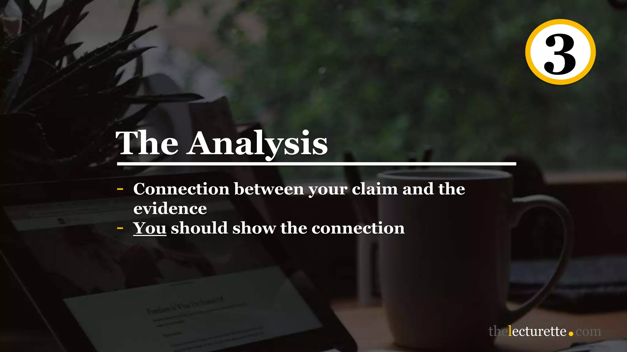 Body paragraphs (claim, evidence, analysis) | PPTX