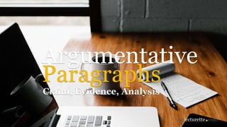 Body paragraphs (claim, evidence, analysis) | PPTX