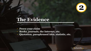 Body paragraphs (claim, evidence, analysis) | PPTX