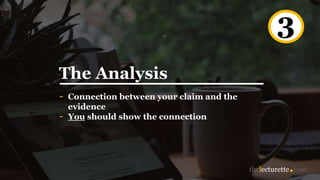 Body paragraphs (claim, evidence, analysis) | PPTX