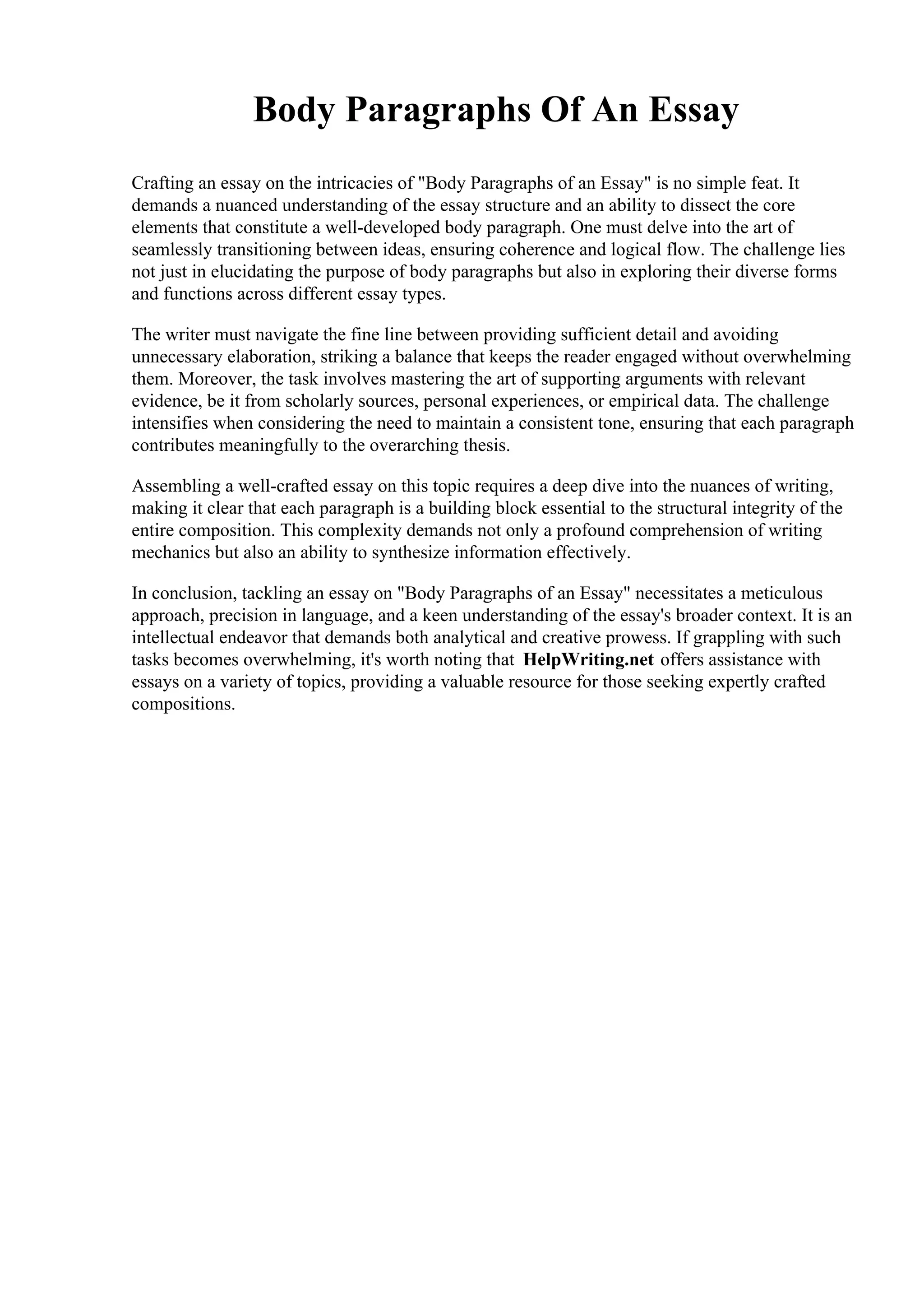 Body Paragraphs Of An Essay.pdf