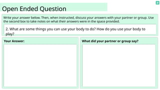 Body parts for primary students of esl | PPTX
