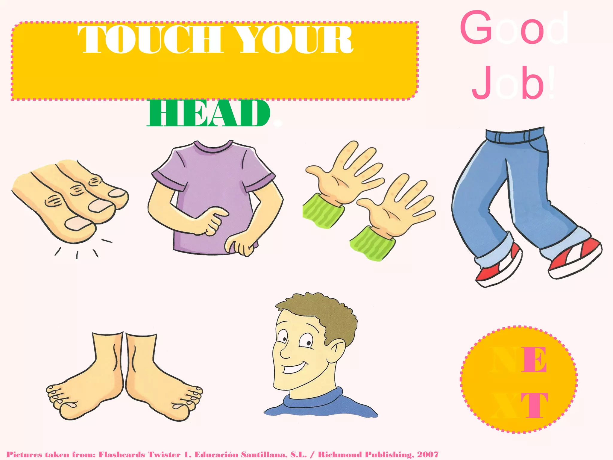 Body parts click on the right picture | PPT