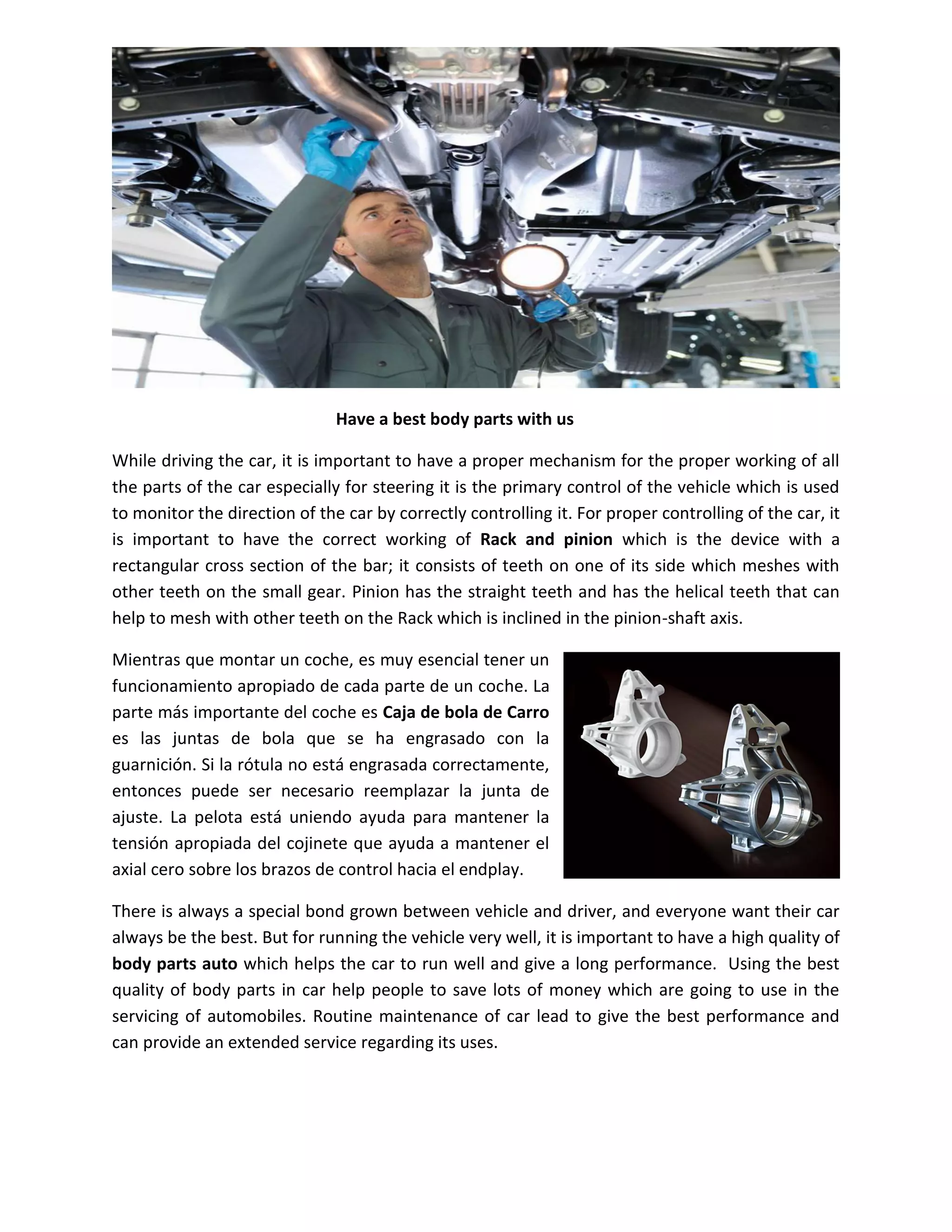 Body parts auto | PDF