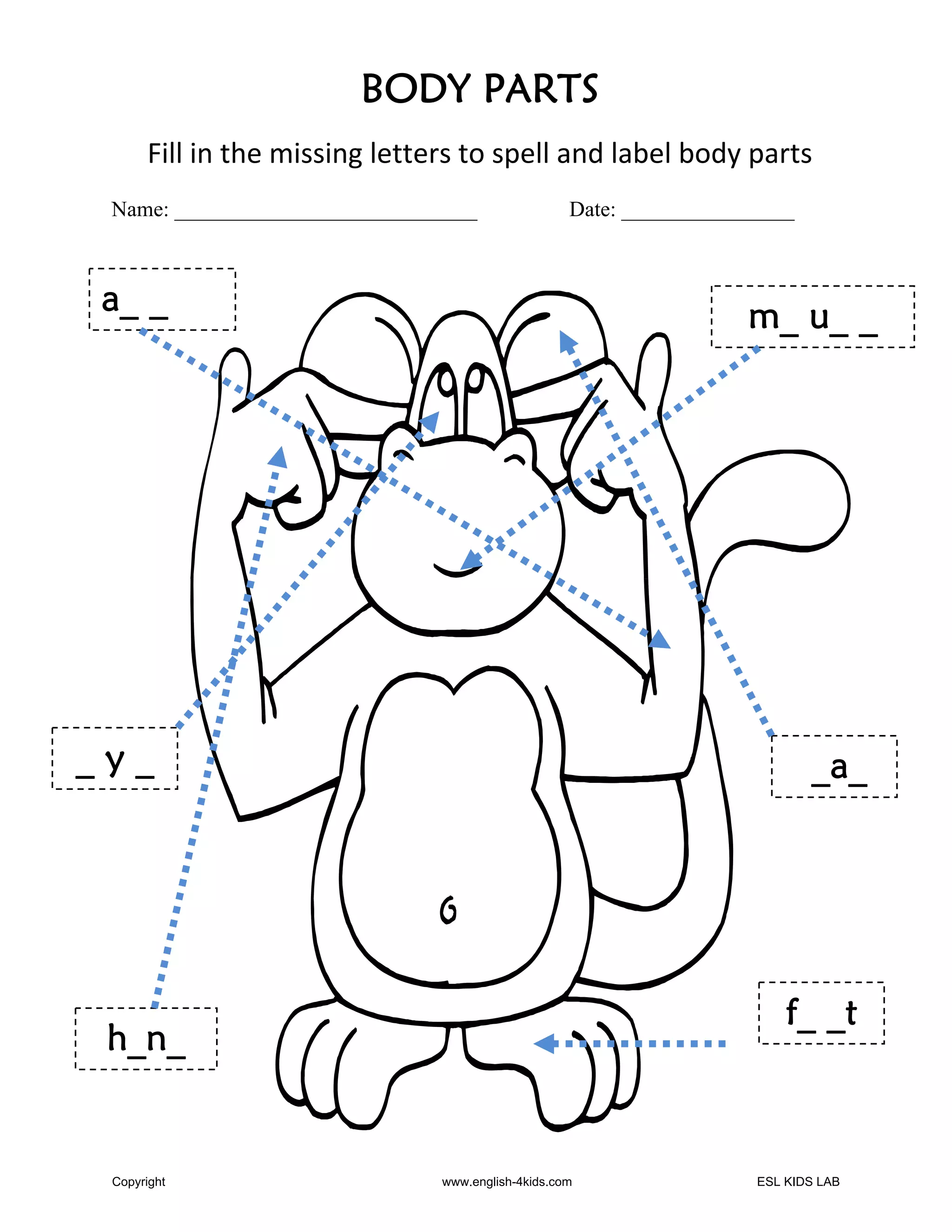 Bodyparts monkey | PDF