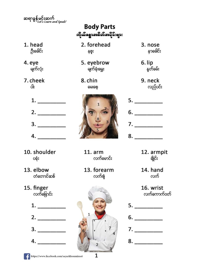 Body parts personality and appearance additional lessons and exercises ...