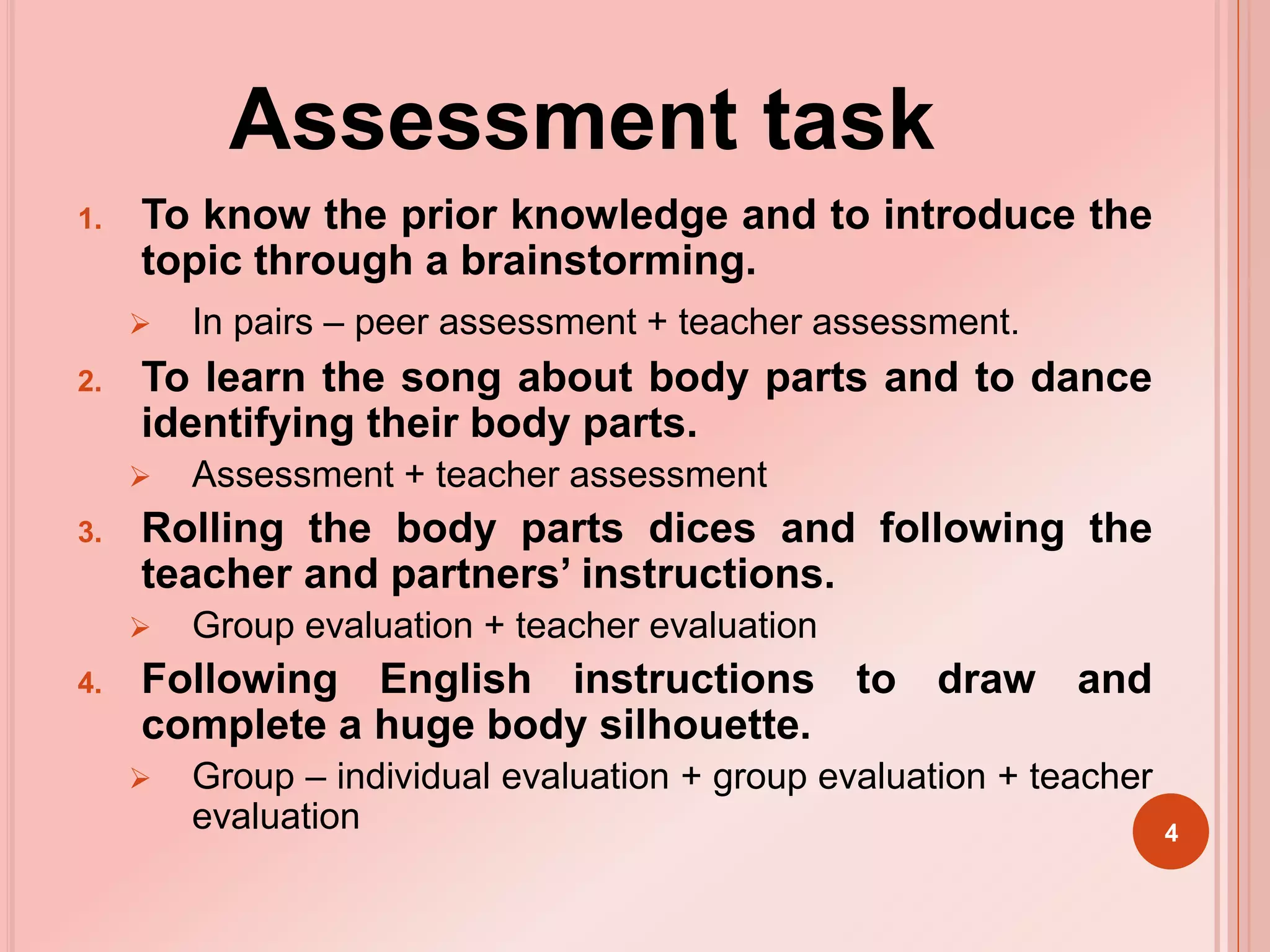 Body parts presentation | PPTX