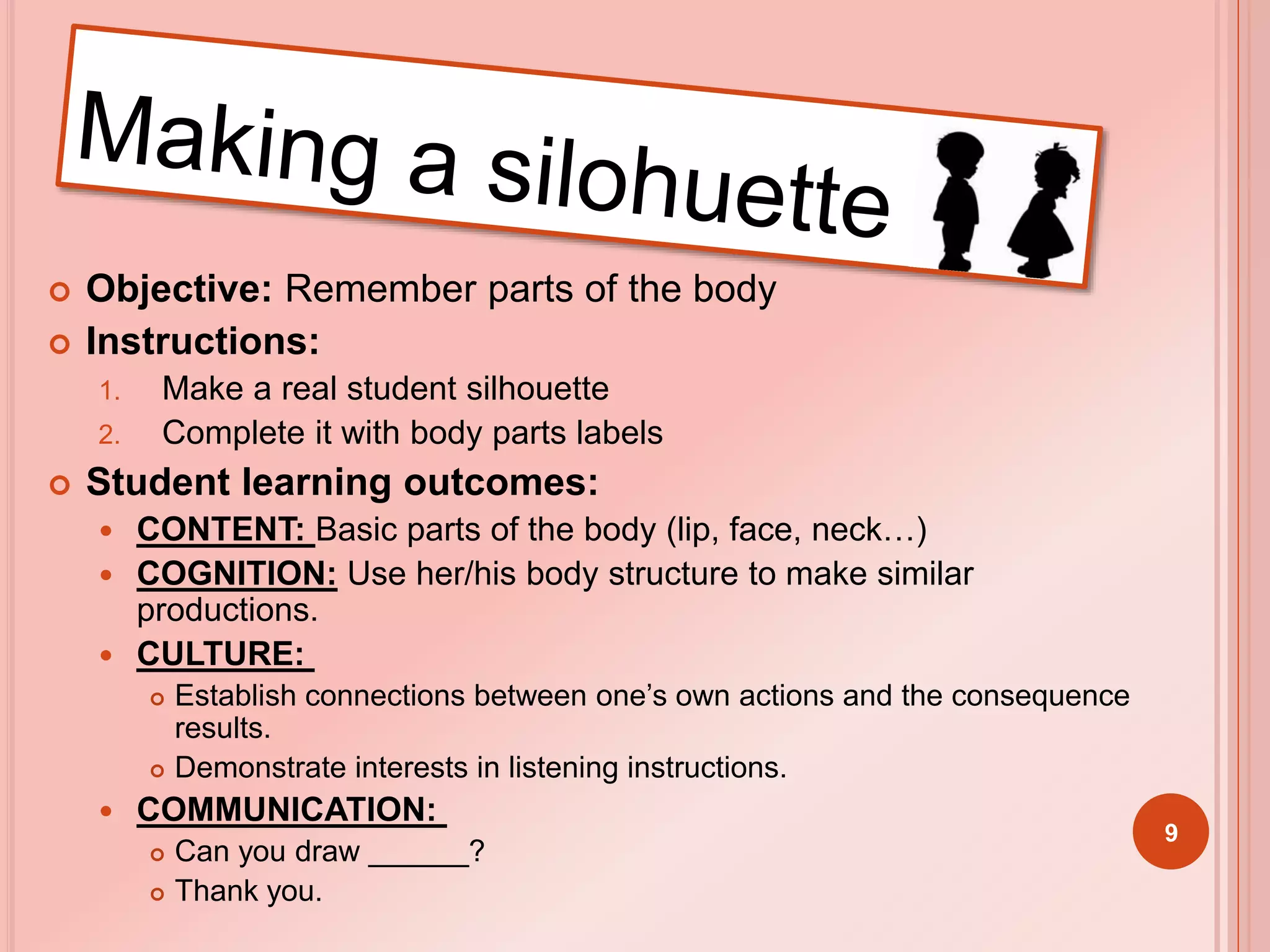 Body parts presentation | PPTX