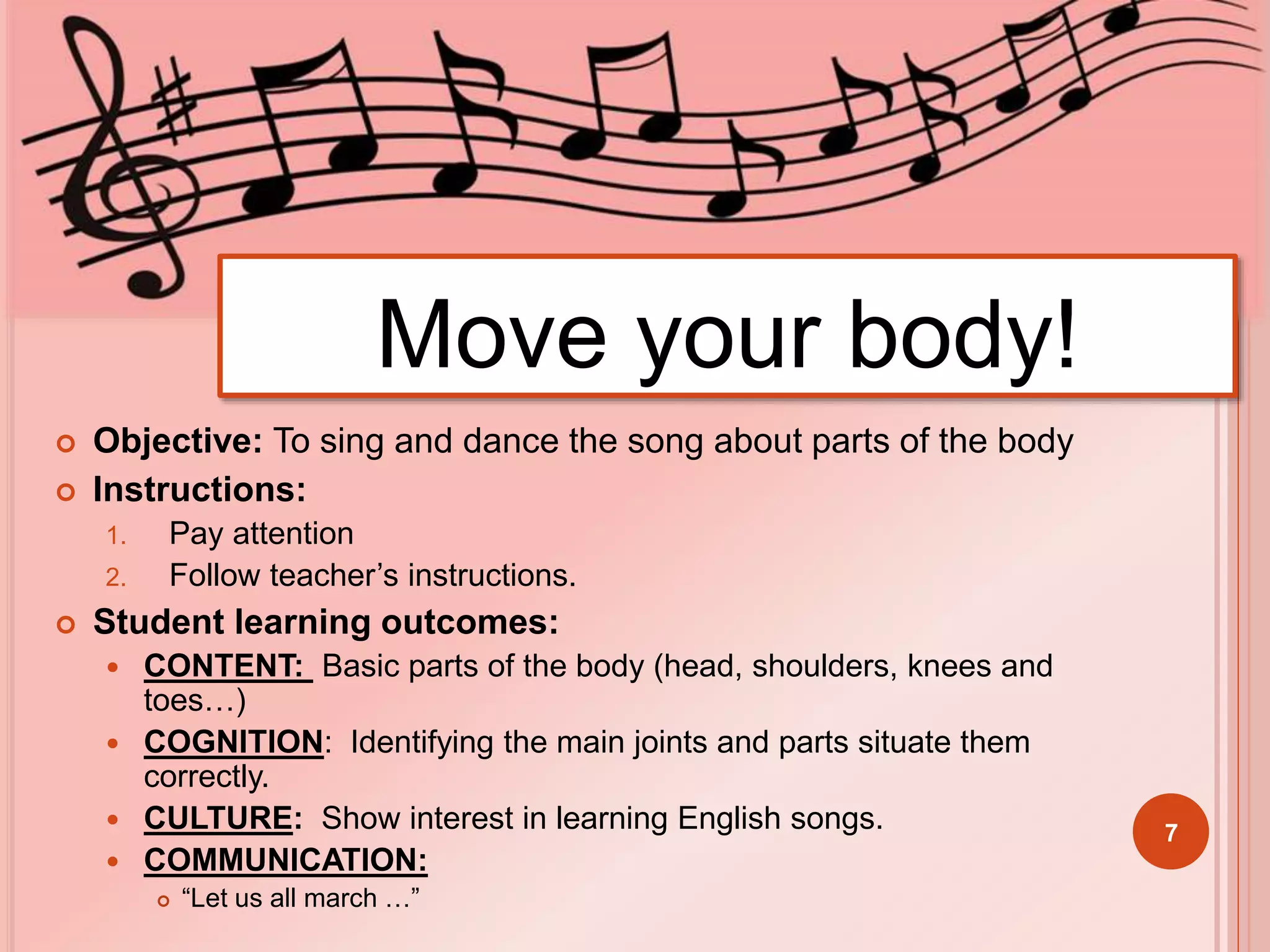 Body parts presentation | PPTX
