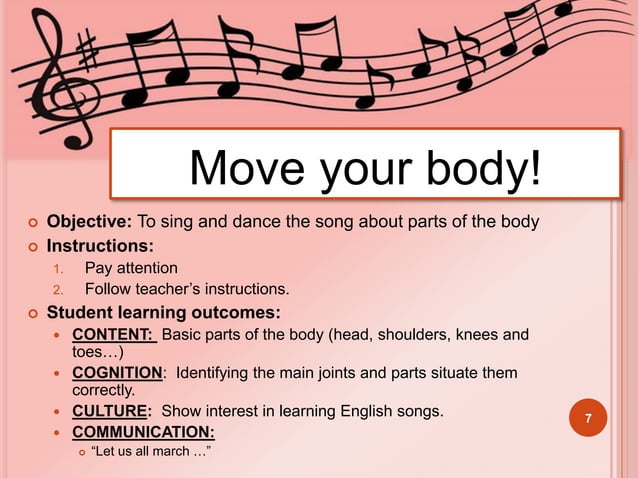 Body parts presentation | PPTX