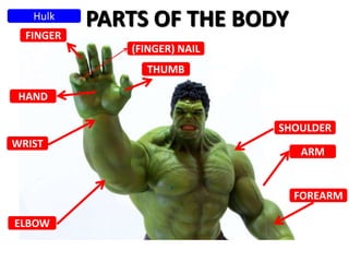 Body parts superheroes | PPTX