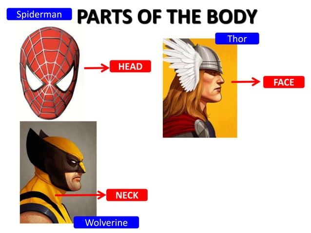 Body parts superheroes year 1 | PPT