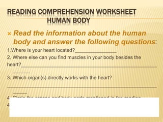 Body parts Unit lesson Plans by Arianny Saviñòn & Team | PPSX
