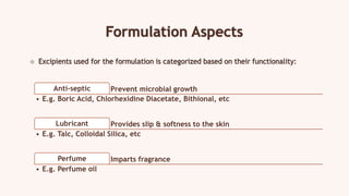 Body powder - Cosmetology | PPT | Free Download