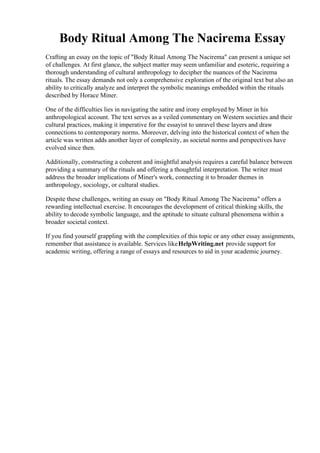 Body Ritual Among The Nacirema Essay.pdf