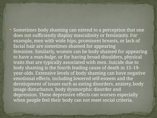 body shaming is a kind of demotivationpptx | PPT