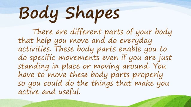 Physical Education (BODY SHAPES) | PPTX