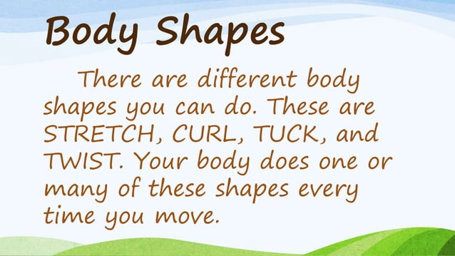 Physical Education (BODY SHAPES) | PPTX