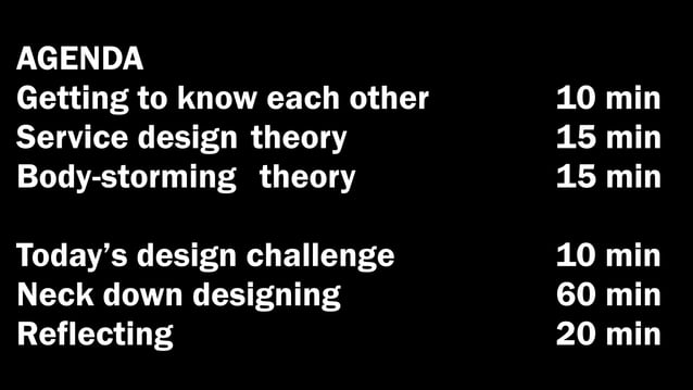 Neck Down Designing: using service design & bodystorming to move from ...