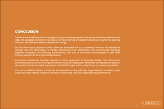 WHITEPAPER - Transforming Workplace Behavior With Immersive Learning | PPT