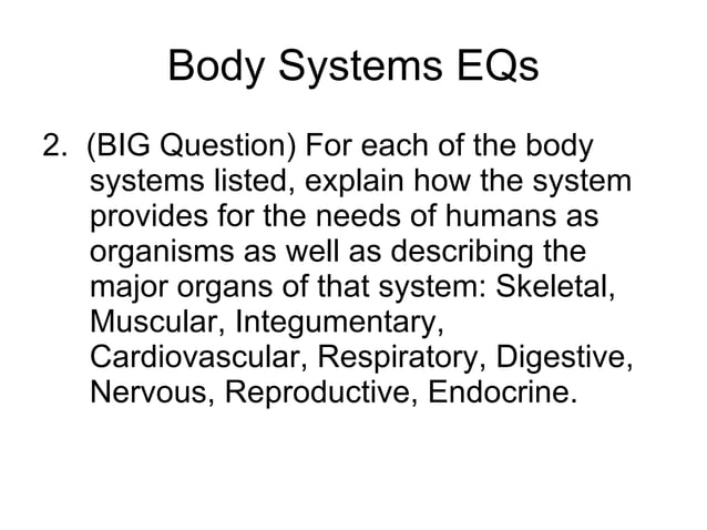 Body System Basics | PPT