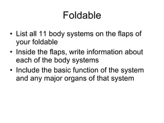 Body System Basics | PPT