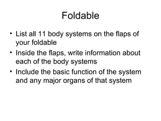 Body systems | PPT