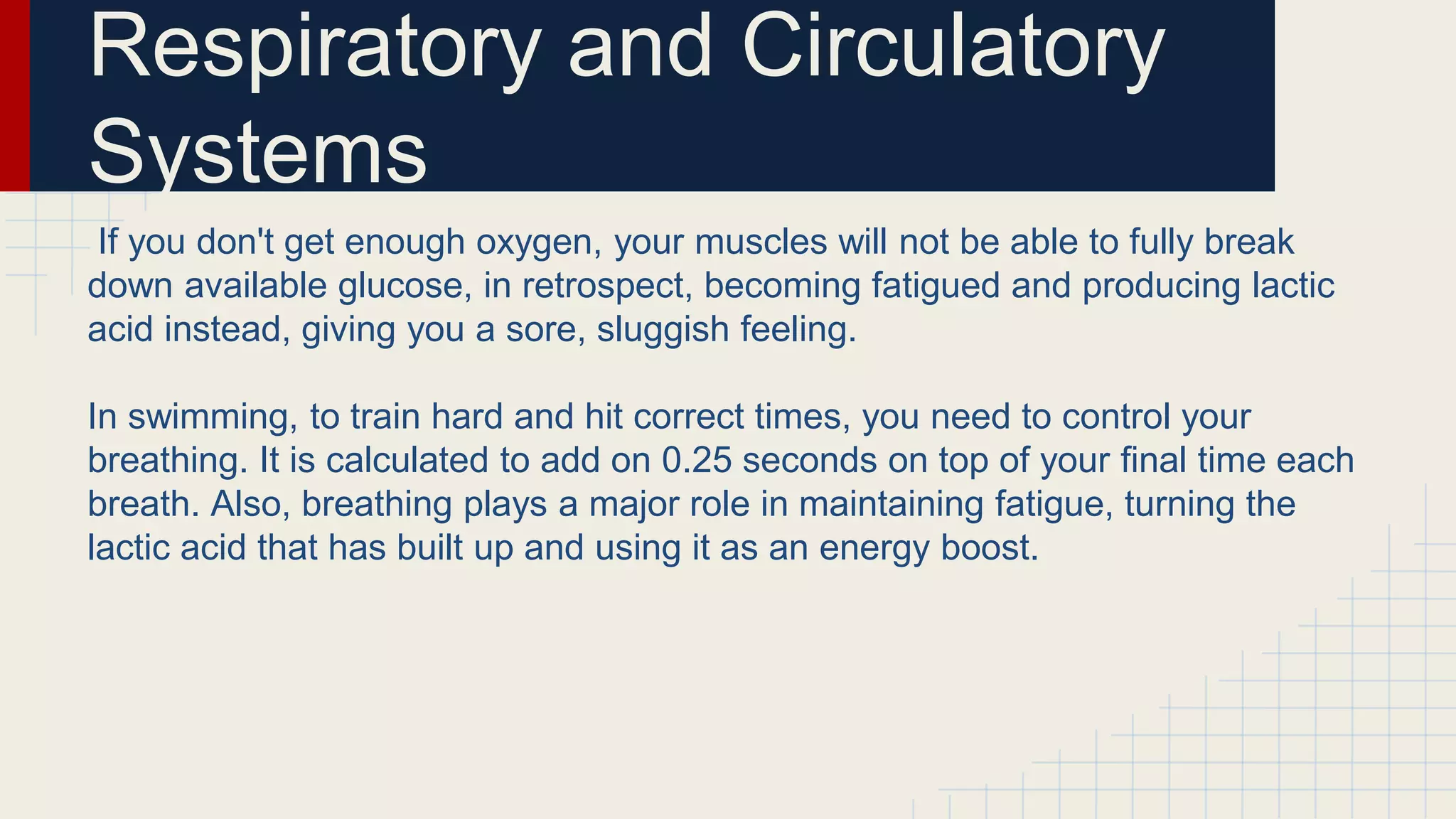 Body systems used in swimming | PPTX