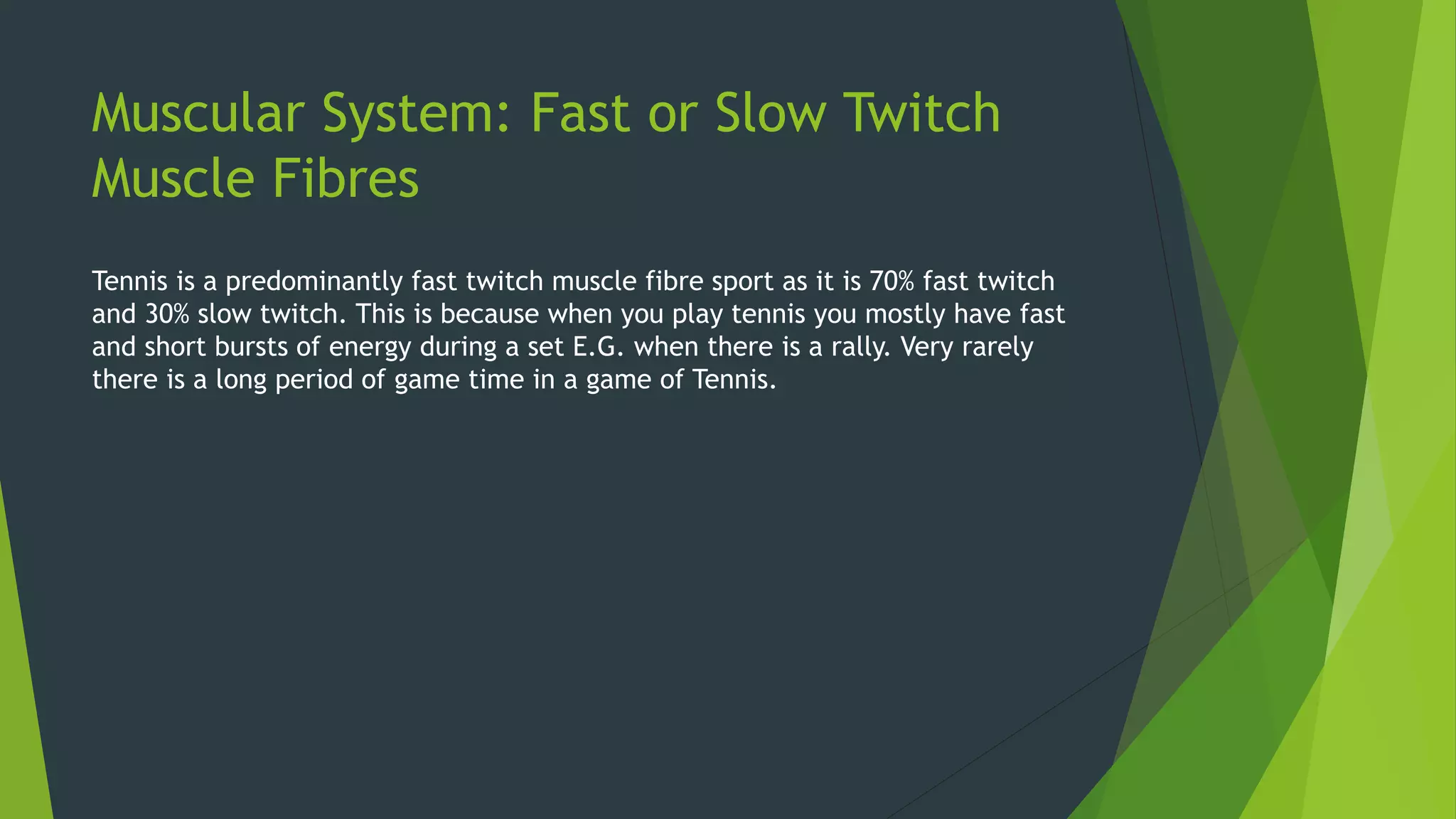 Body systems used in Tennis by Cameron Campisi | PPTX