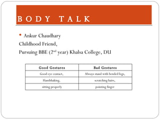 Body Talk | PPT