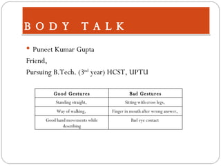 Body Talk | PPT