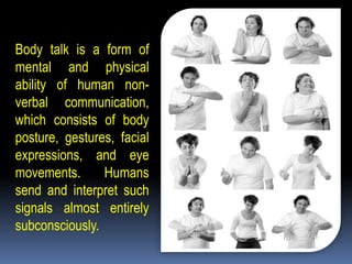 Body talk - Body Language | PPT