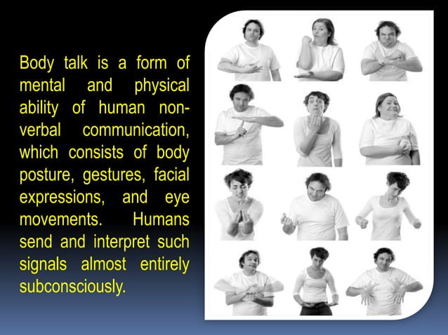 Body talk - Body Language | PPT