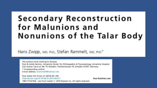 Body talus malunion.pptx
