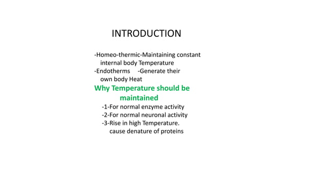 Body temperature mechanism | PPT